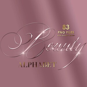 Rose Gold Alphabet Png Clip Art, Pink Alphabet PNG, Rose Gold Chrome ...