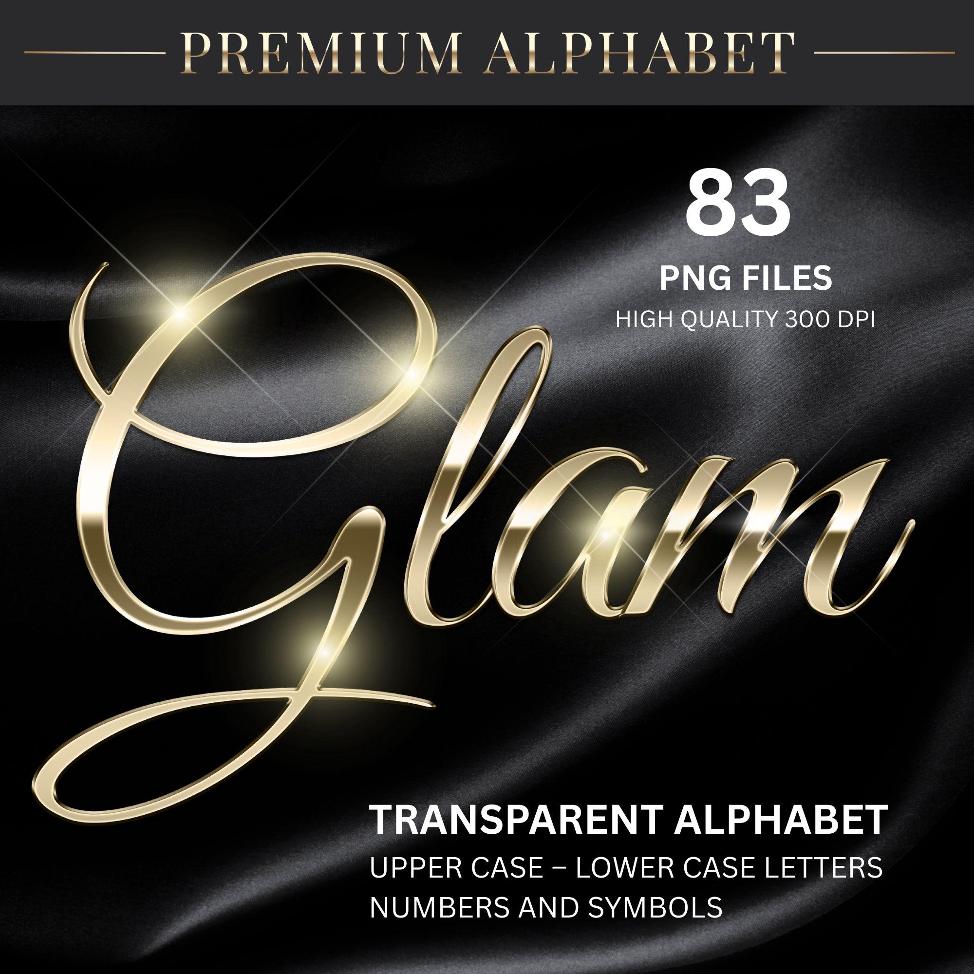 Gold Foil Alphabet PNG Clipart, Shiny Transparent Script Letters ...