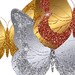 Glitter Gold Foil Butterfly Clipart Gold Foil Design - Etsy