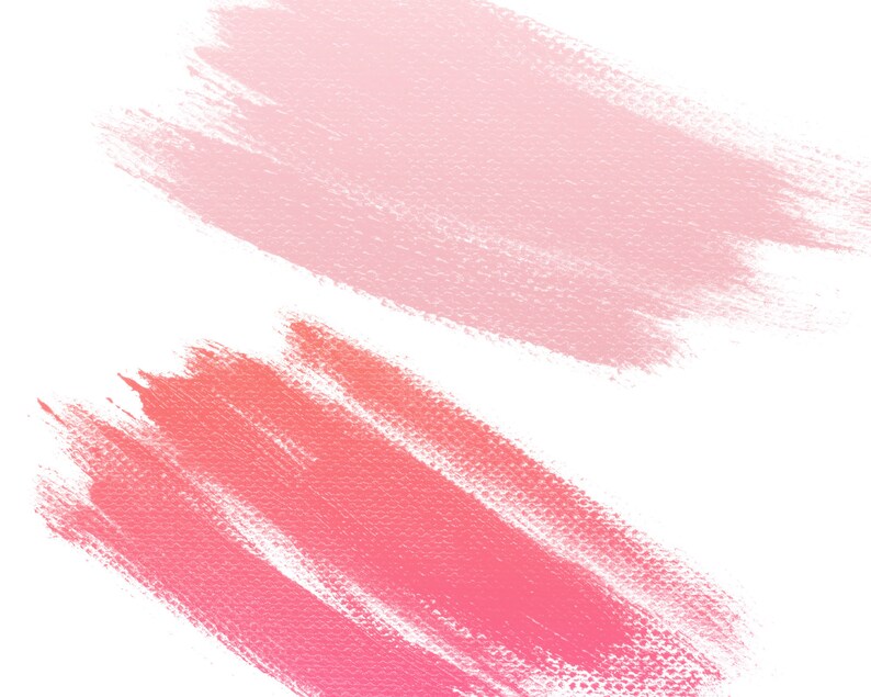 Pink Brush Stroke Png Pink Watercolor Clipart Blush - Etsy