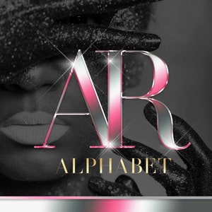 Pink Metallic Alphabet PNG Clipart, Pink and Silver Chrome Alphabet ...