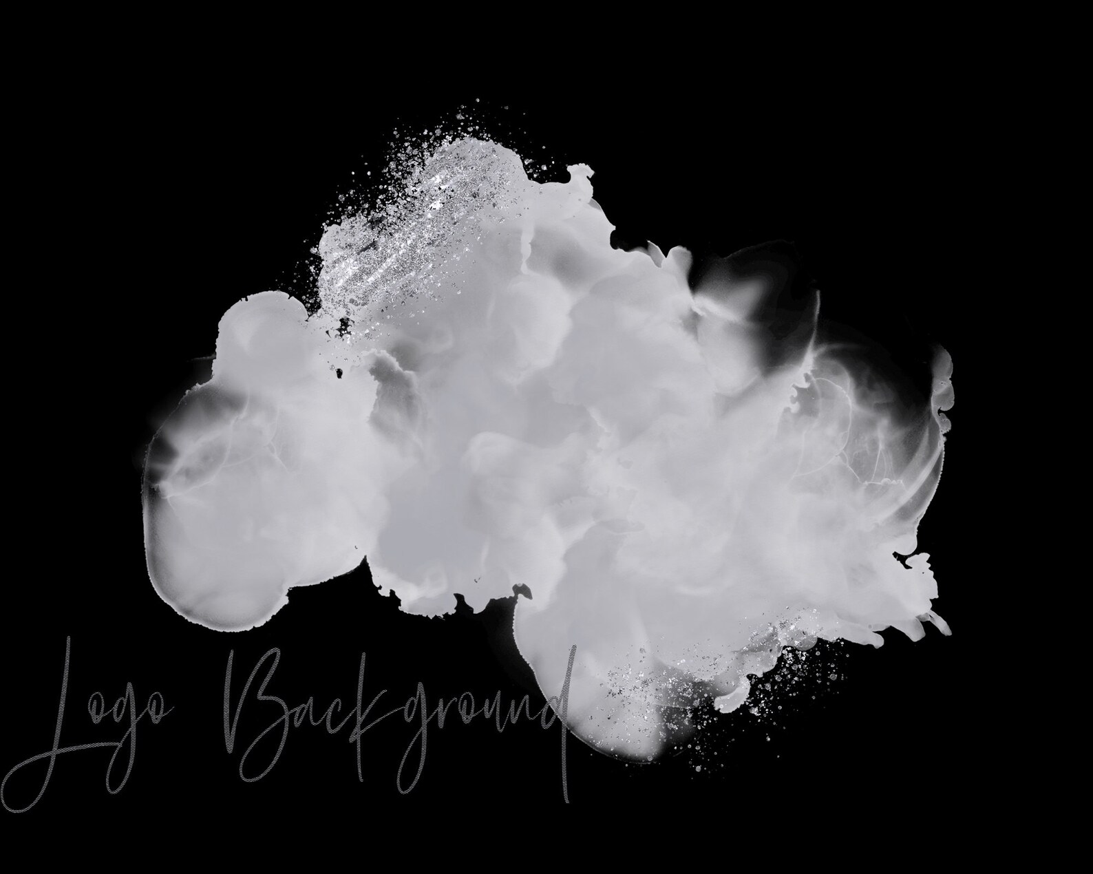 Logo Background Png, Grey Brush Stroke Png, Grey Frame, Watercolor ...