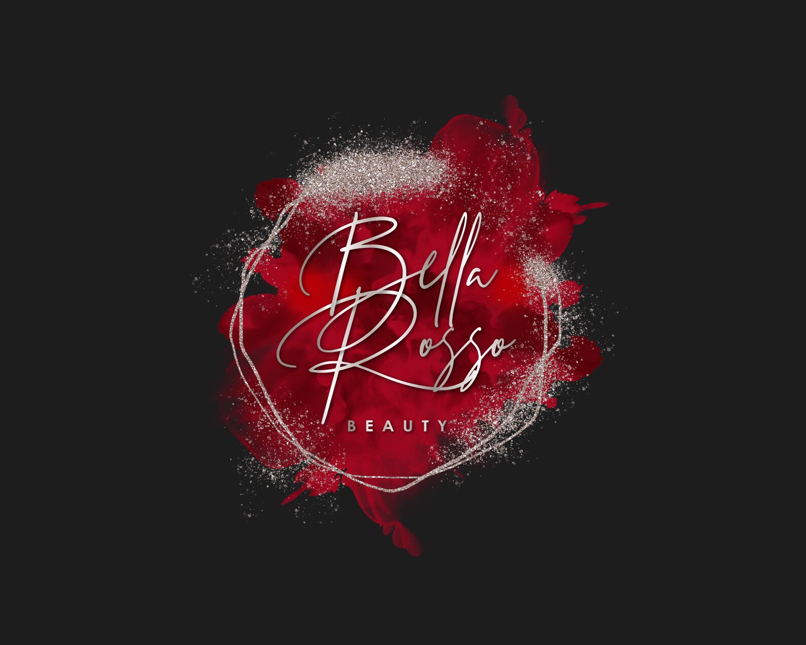 Beauty Logo Premade Logo Design Red Smoke Logo Boutique - Etsy