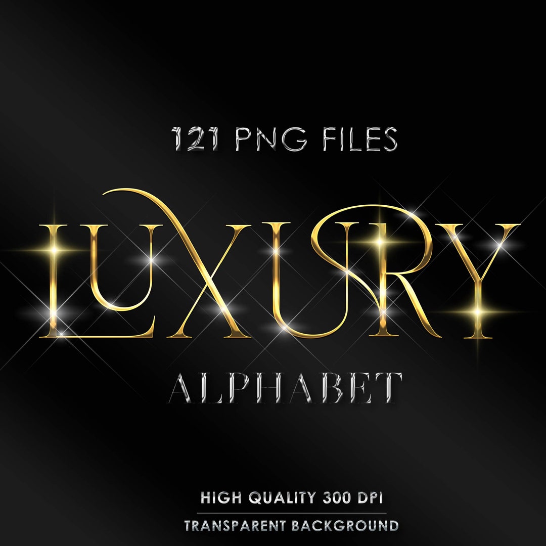Gold Foil Alphabet Png, Gold Chrome Alphabet Clipart, Gold Alphabet PNG ...
