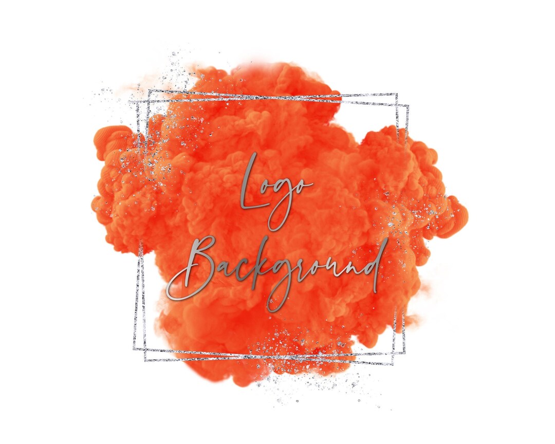 Orange Logo Background Png, Orange Brush Stroke Png, Square Frame Png ...