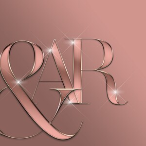 Rose Gold Alphabet PNG, Chrome Alphabet, Glitter Alphabet, Luxury ...