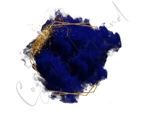Logo Background Png Dark Blue Brush Stroke Png Glitter Blue | Etsy