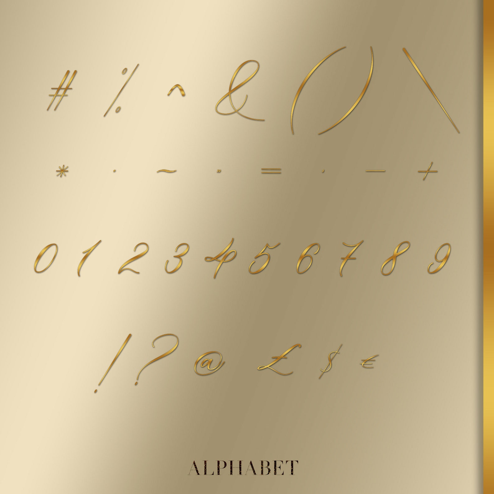 Gold Alphabet PNG, Metallic Alphabet Png, Gold Letters Clipart, Script ...