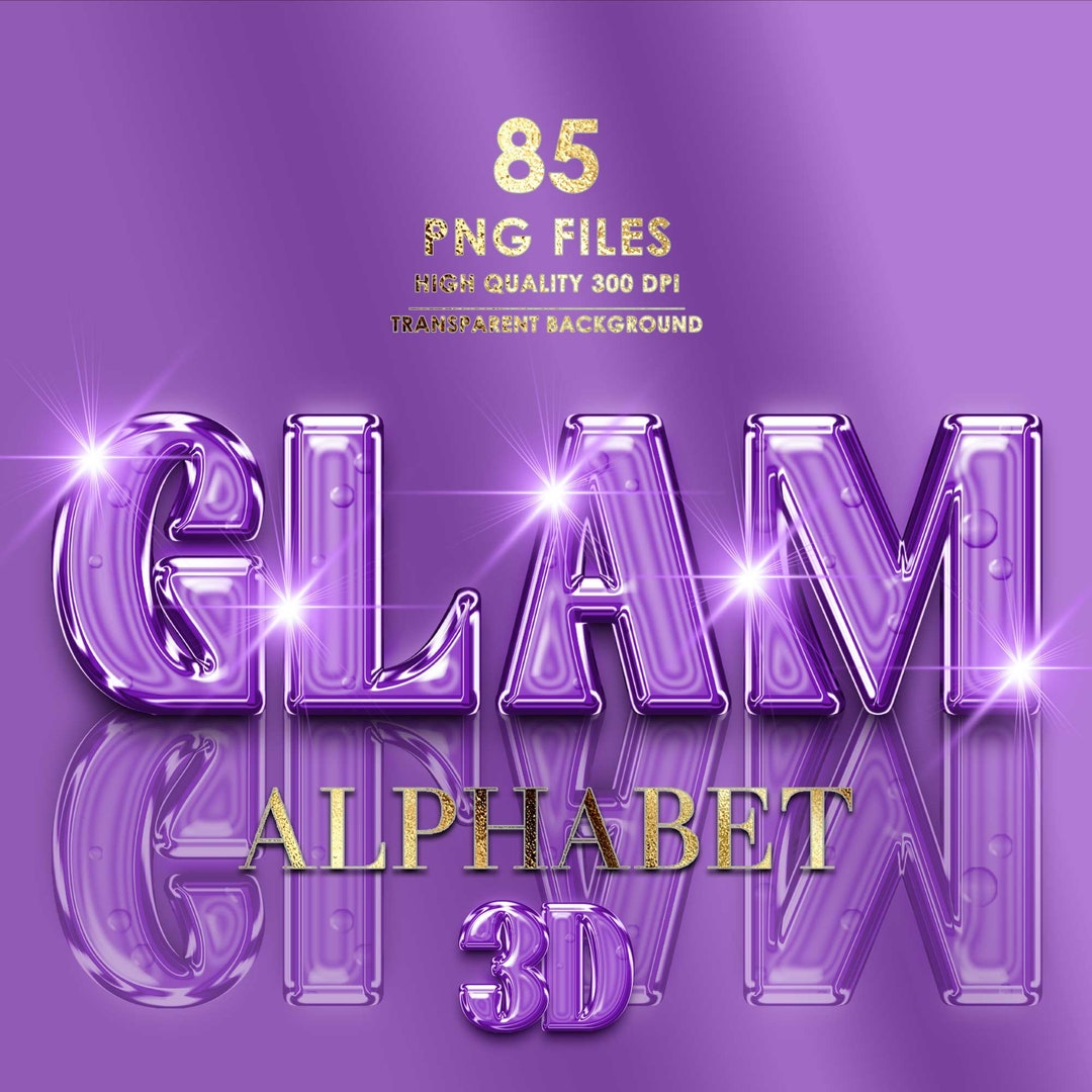 Purple Foil Alphabet Png Clip Art, Glitter Chrome Letters, Purple Foil ...
