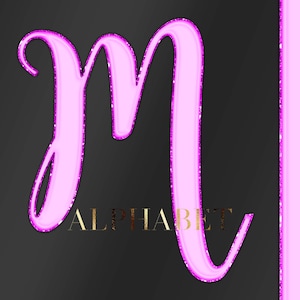 Glitter Lilac Alphabet PNG Clip Art, Script Alphabet, Purple Cursive ...