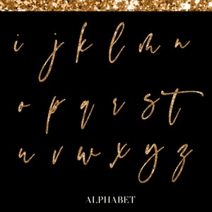 Glitter Gold Alphabet Png Clipart, Diamond Letters PNG, High Shine ...