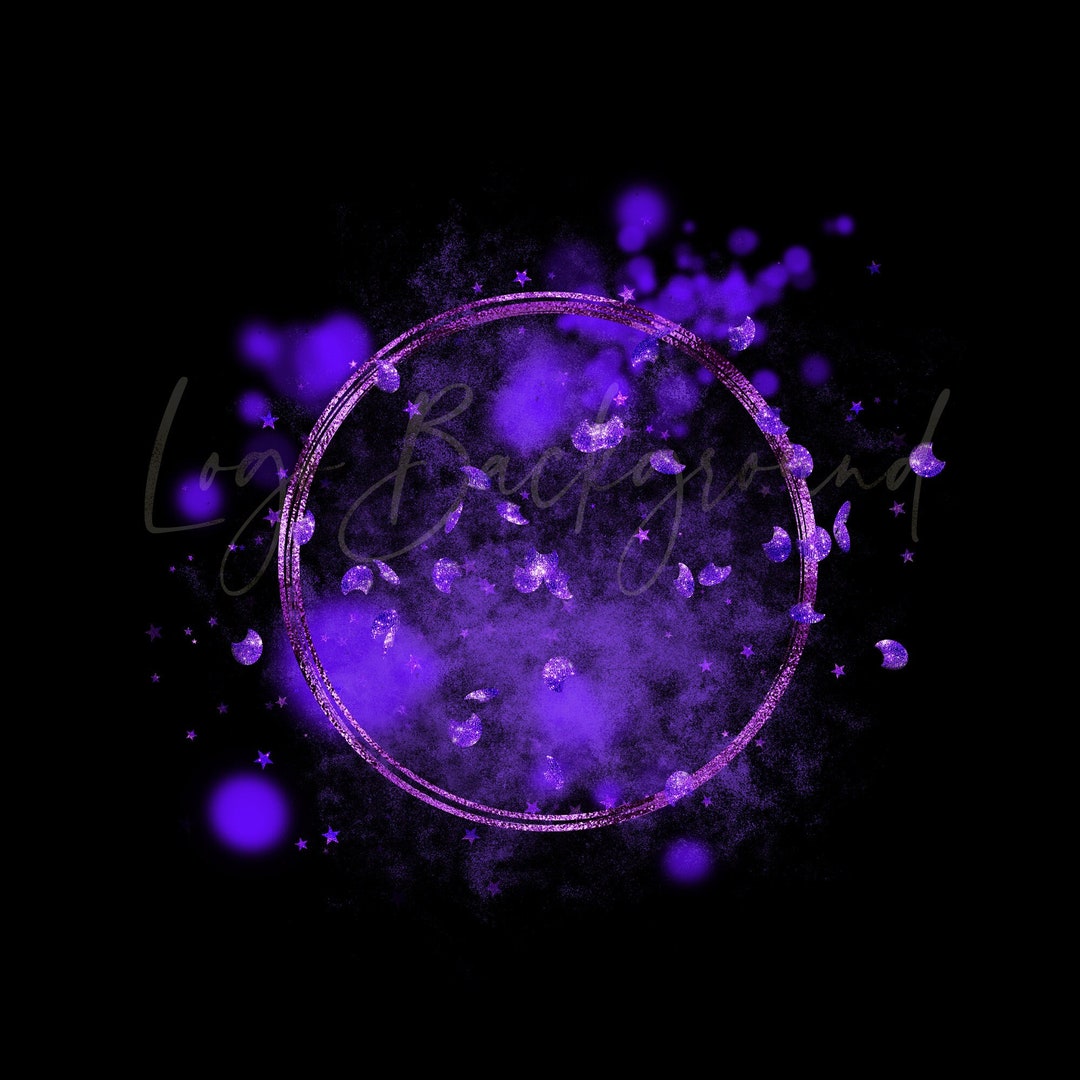 Purple Logo Background Png, Purple Confetti, Watercolor, Glitter Frame ...