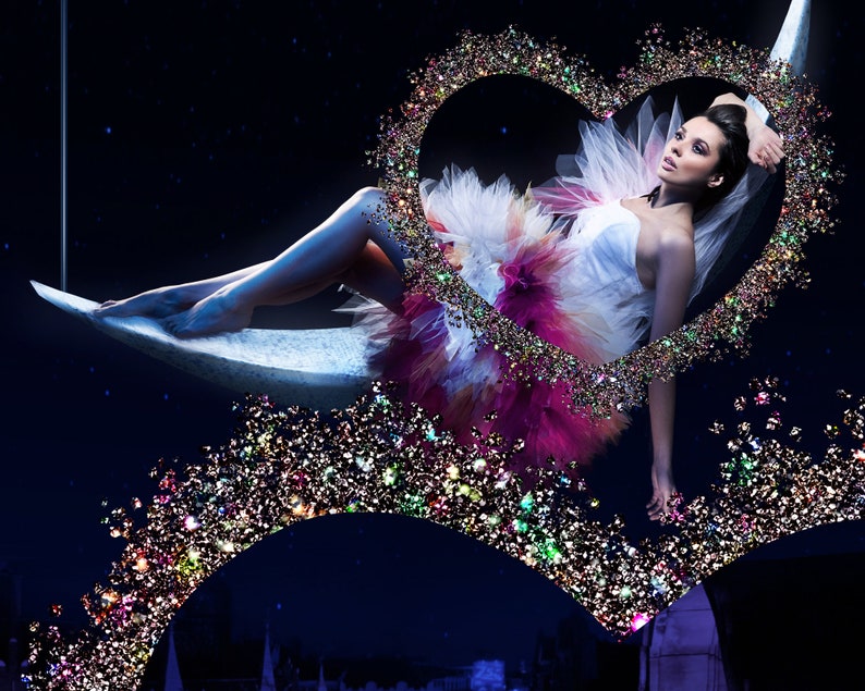 Glam Frames PNG 8 Designs, Sparkle Ring Circle Png, Heart Frame, Border ...