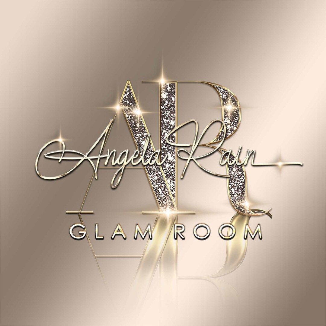 Beauty Logo, Premade Logo, Glitter Logo, Glam Logo, Lux Logo, Sparkle ...