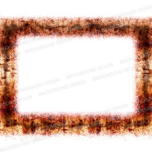 Distressed Rusty Metal Frame Png, Splatter Frame, Rustic Background ...