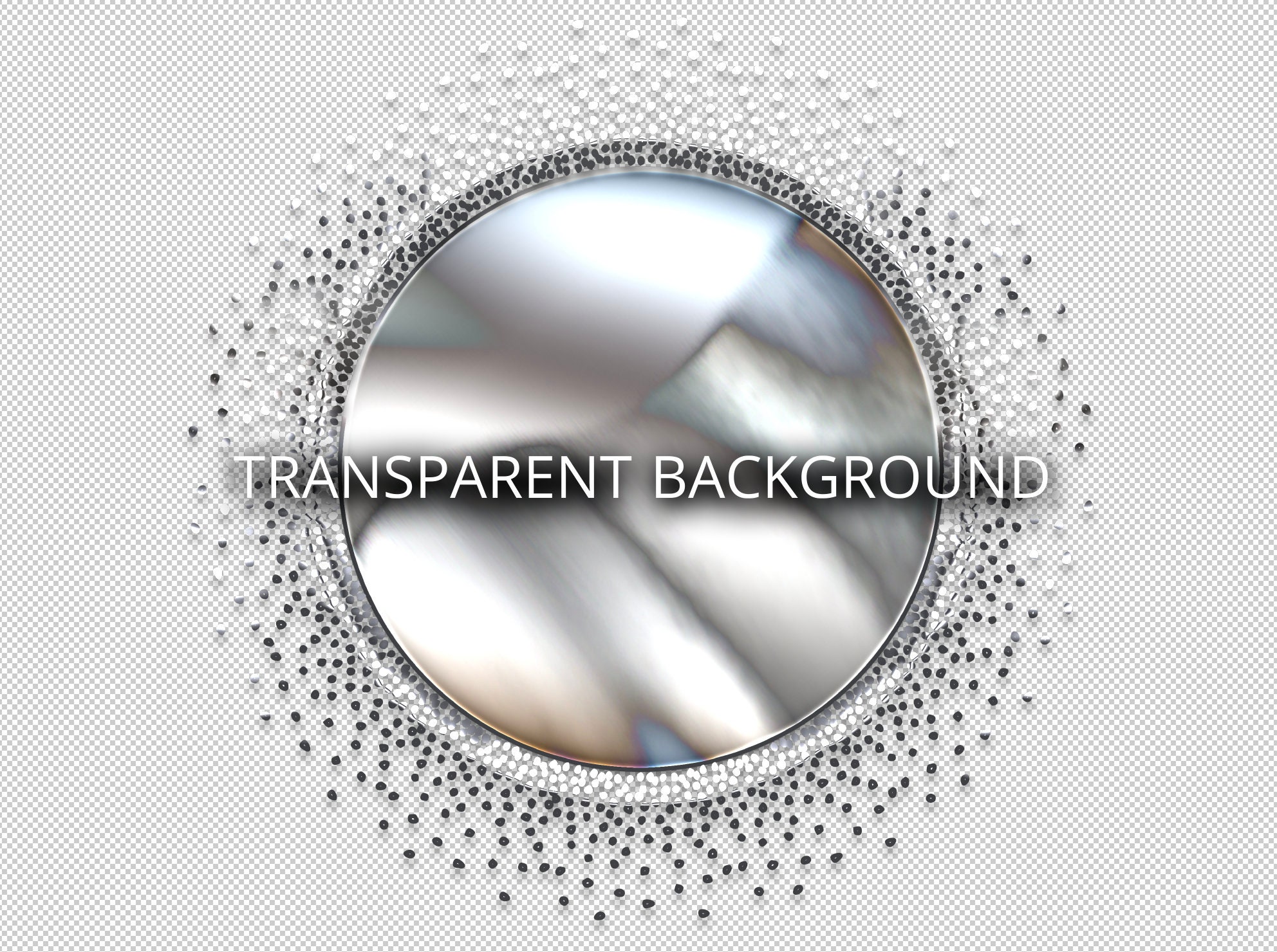 Silver Circle Png Mirror Png Circle Background Png Logo - Etsy