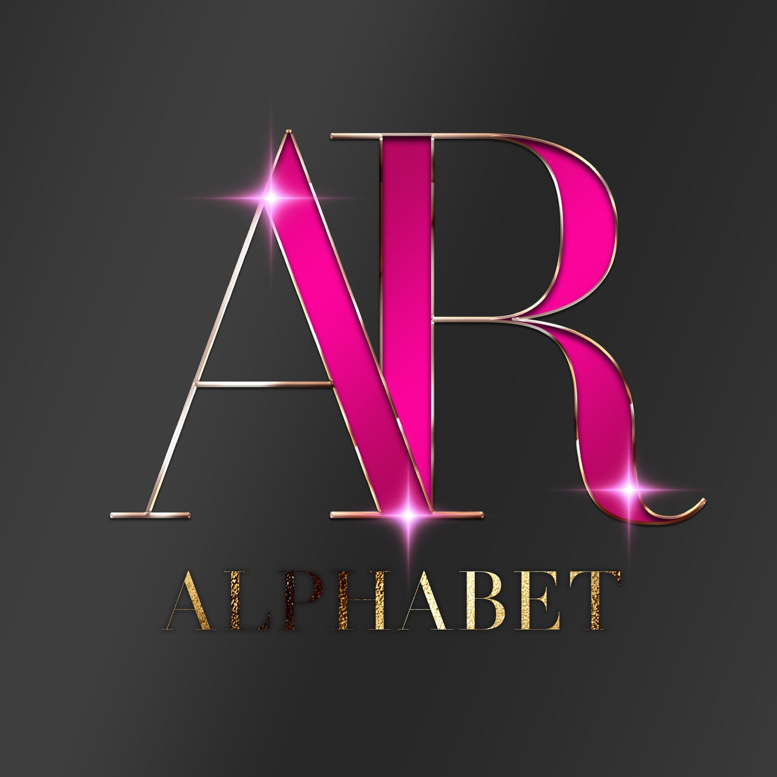 Hot Pink Chrome Alphabet PNG Clip Art, Hot Pink Letters, Chrome Letters ...