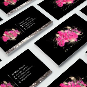 Pink Neon Logo, Brow Logo, Hair Logo, Pink Watercolor Logo, Pink Smoke ...