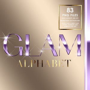 Purple Alphabet PNG Clip Art, Purple Letters Png, Glam Alphabet, Lilac ...