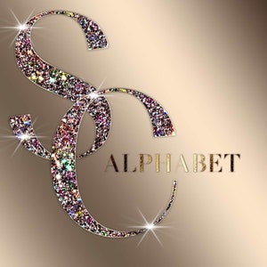 Glitter Pink Alphabet Clipart, Diamond Alphabet PNG, Glam Alphabet Png ...