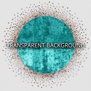 Rustic Blue Circle Png, Logo Background, Gold and Turquoise Frame Png ...
