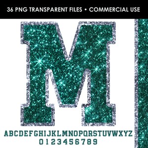 Glitter Sport Alphabet Png Clip Art, Green Glitter Letters Png ...