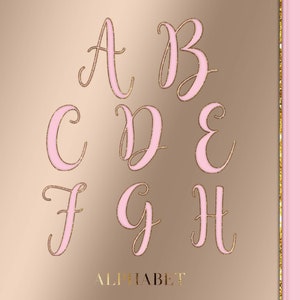 Glitter Pink Alphabet PNG Clip Art, Glitter Letters, Script Alphabet ...