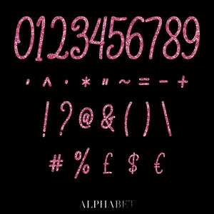 Hot Pink Alphabet Png Clipart, Doodle Alphabet, Script Letters Png ...
