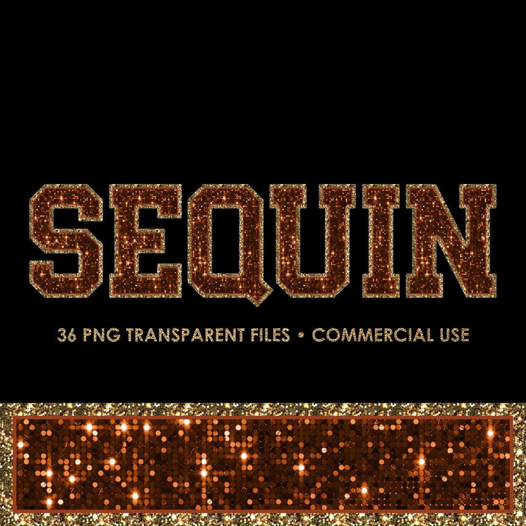 Gold Sequin Varsity Alphabet Png Clip Art, Glitter Sport Alphabet ...