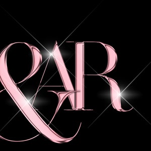 Pink Chrome Alphabet PNG, Rose Gold Chrome Letters, Glam Alphabet ...