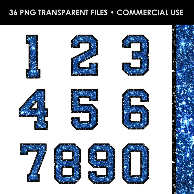 Glitter Sport Alphabet Png Clip Art, Blue and Black Glitter Alphabet ...