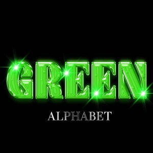 Green Alphabet Png Clip Art, Green Foil Alphabet Png, Glitter Chrome ...
