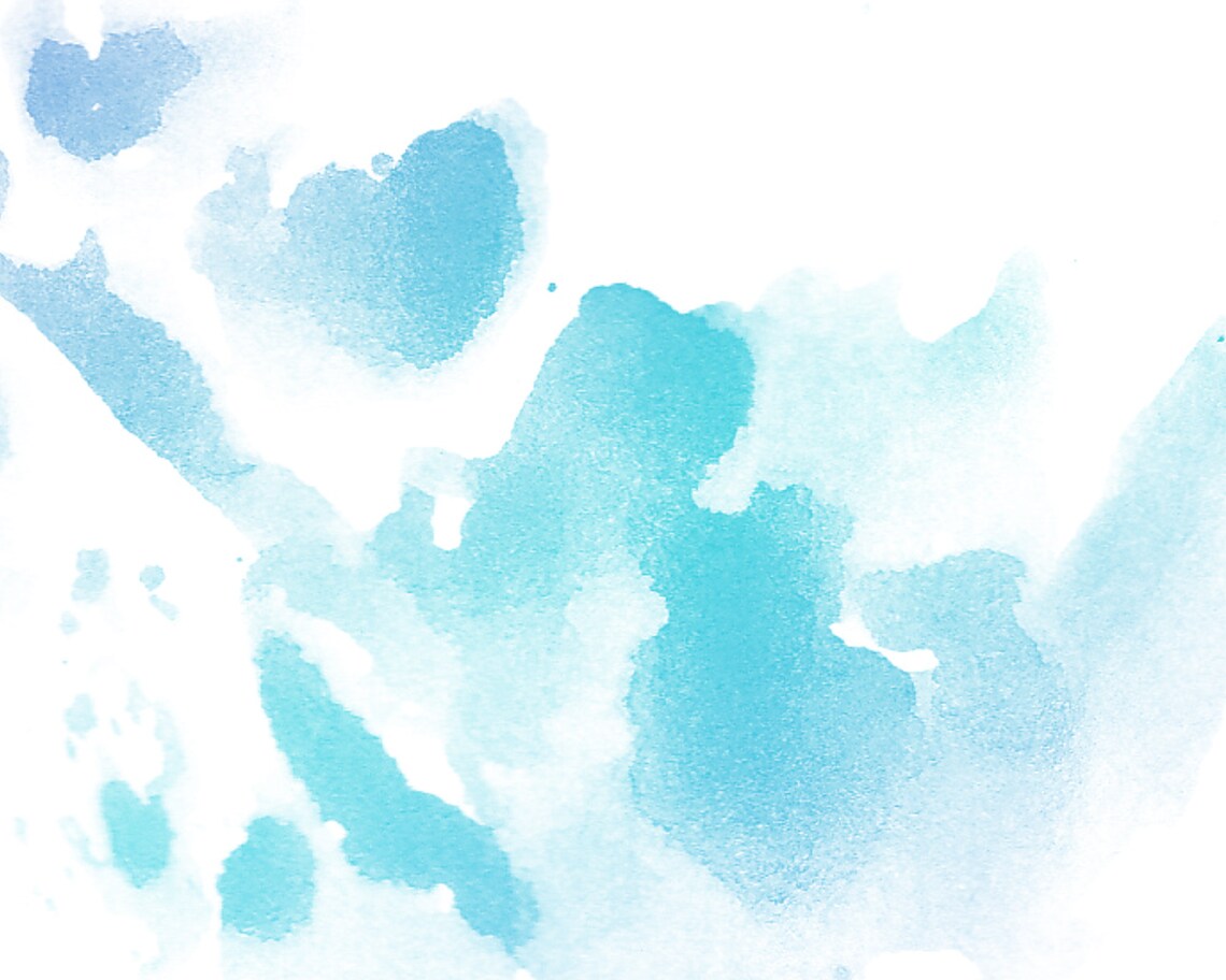 Blue Splashes Clipart Blue Splotches Blue Brush Stroke Png | Etsy