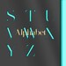 Turquoise Chrome Alphabet PNG, Blue Chrome Letters Png, Glam Alphabet ...