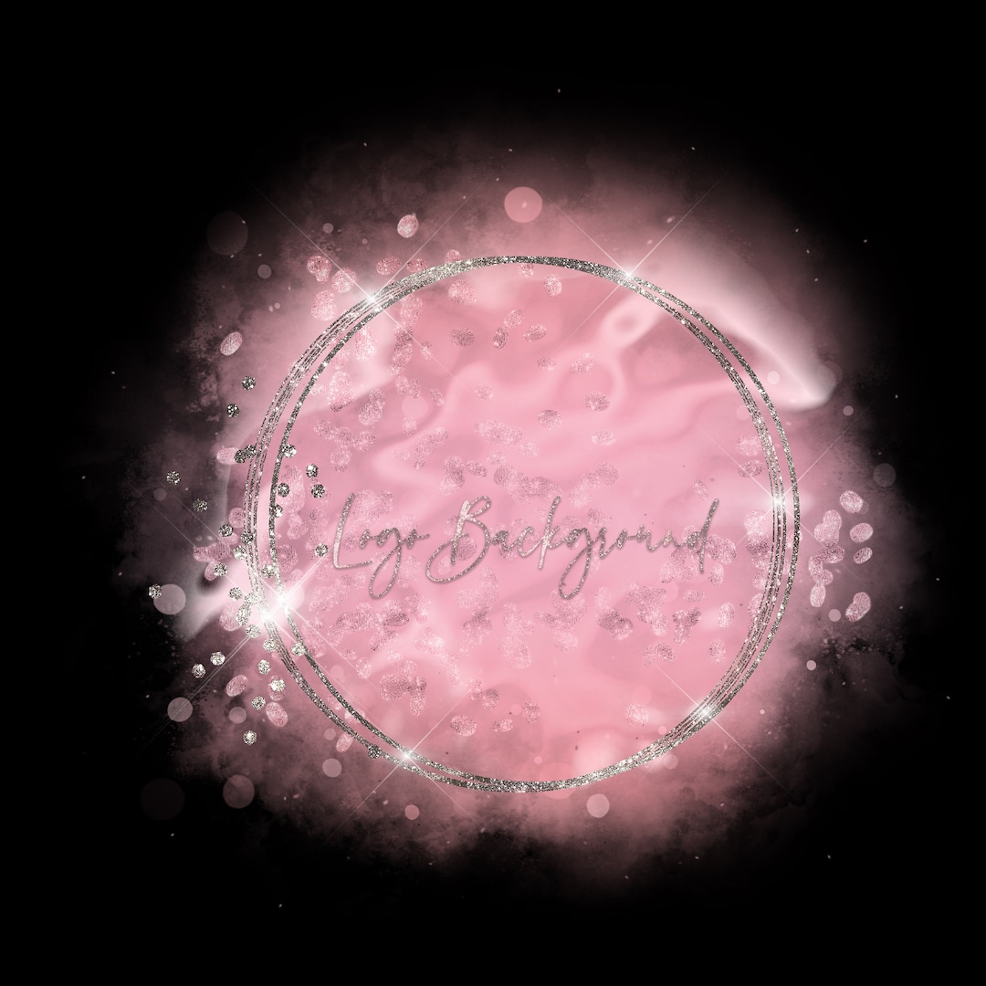 Blush Pink Logo Background Png, Blush Pink Brush Stroke, Glitter Frame ...