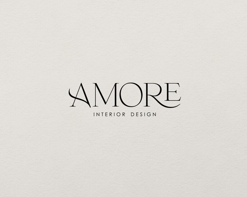 Text Logo Premade Logo Design Interior Design Logo Elegant - Etsy