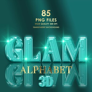 Turquoise Alphabet Png Clip Art, Blue Foil Alphabet Png, Glitter Chrome ...