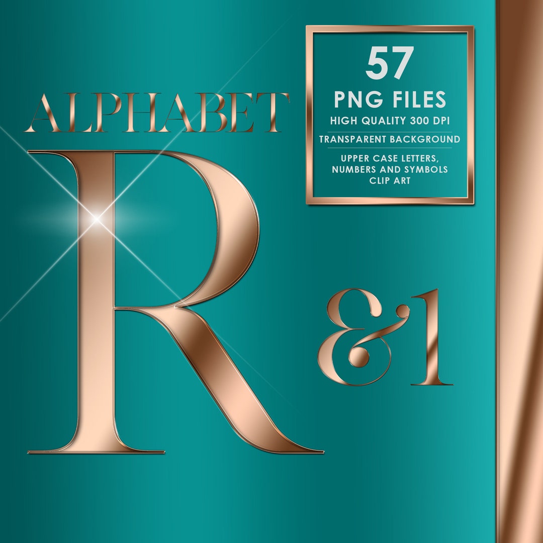 Gold Chrome Alphabet PNG Clipart, Gold Metallic Alphabets, Glam ...