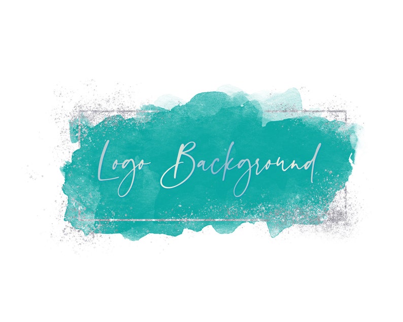 Teal Green Logo Background Png, Turquoise Brush Stroke Png, Teal Green ...