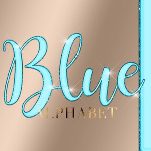 Glitter Blue Alphabet PNG Clip Art, Glitter Letters, Blue Letters Png ...
