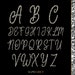 Glitter Silver and Gold Alphabet Png Clipart, Script Doodle Letters Png ...