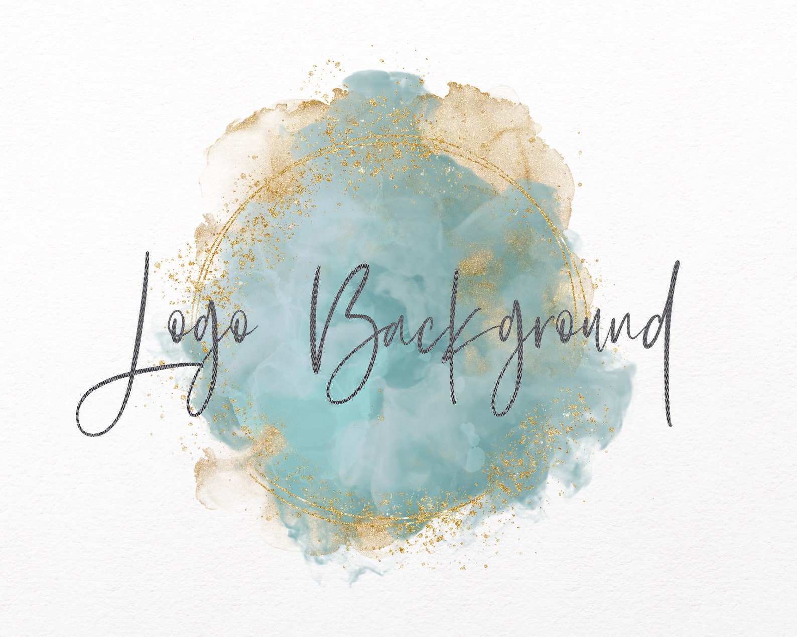 Logo Background Png Blue Brush Stroke Png Glitter Blue - Etsy