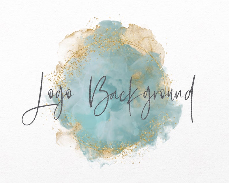 Logo Background Png Blue Brush Stroke Png Glitter Blue - Etsy
