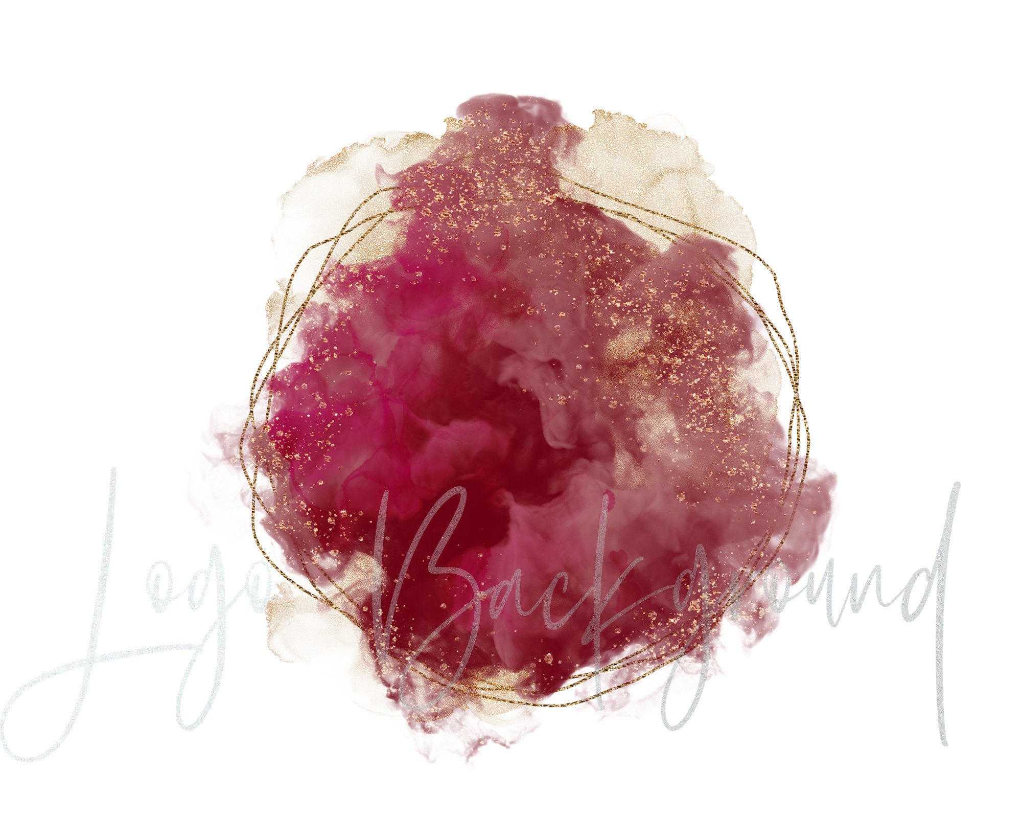 Logo Background Png Red Brush Stroke Png Glitter Red and - Etsy Canada