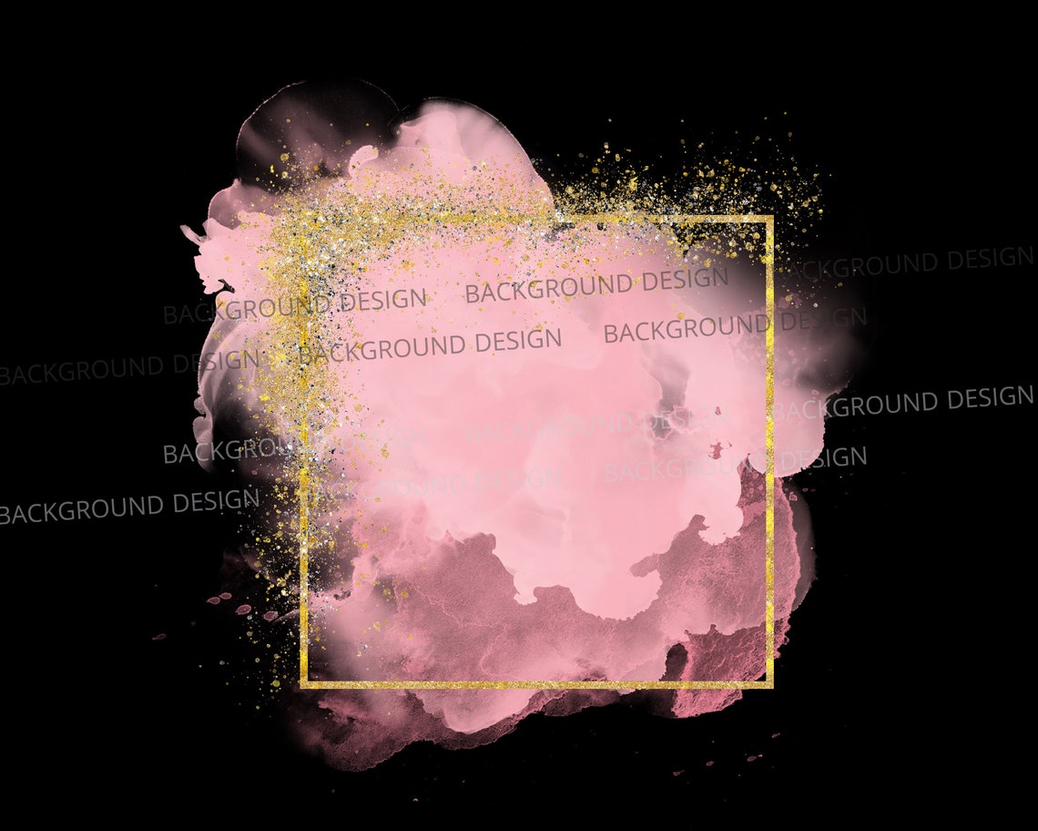 Logo Background Png Pink Brush Stroke Png Blush Pink Frame - Etsy