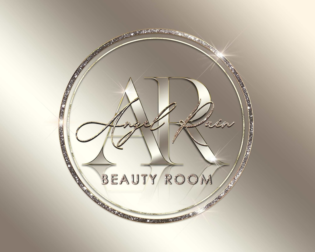 Beauty Logo, Gold Chrome Logo, Sparkle Logo, Glitter Logo, Luxury Logo ...