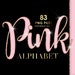 Glitter Pink Alphabet PNG Clip Art, Glitter Letters, Script Alphabet ...