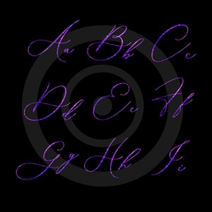 Glitter Purple Alphabet Png, Diamond Alphabet PNG, Purple Letters, Glam ...