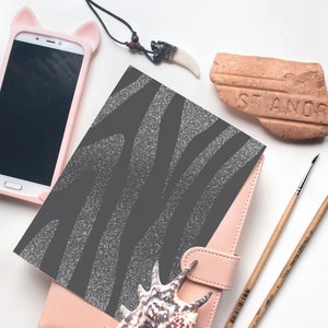 Glam Digital Paper Hot Pink and Gray 12x12 With Stars Animal - Etsy