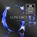 Royal Blue Chrome Alphabet PNG Clip Art, Blue Chrome Letters Png ...
